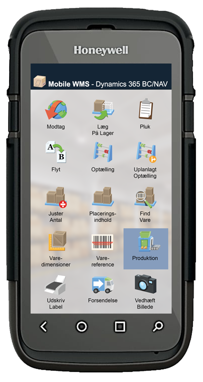 Optimer din produktion med Produktionsmodulet i Mobile WMS