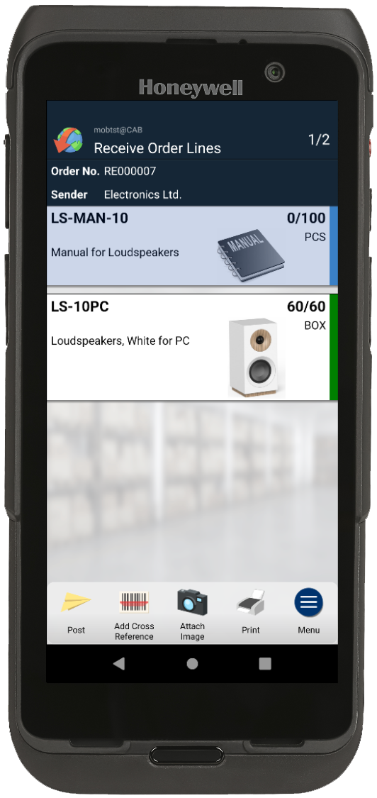 Efficiently Receiving Items | Mobile WMS BC/NAV Features