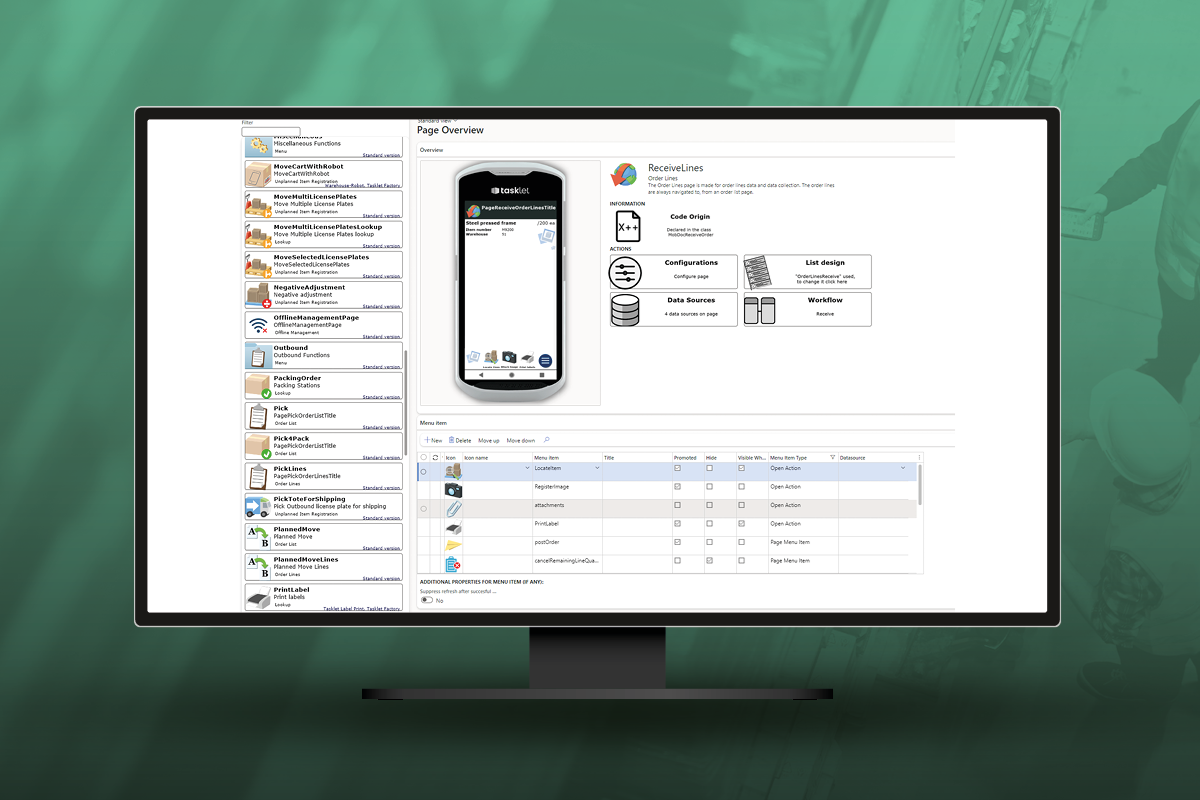 Easy App Configuration for Mobile WMS | SCM/FO