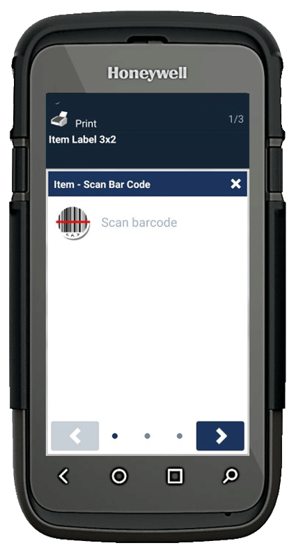 Print Label from Mobile Device | Mobile WMS BC/NAV Features