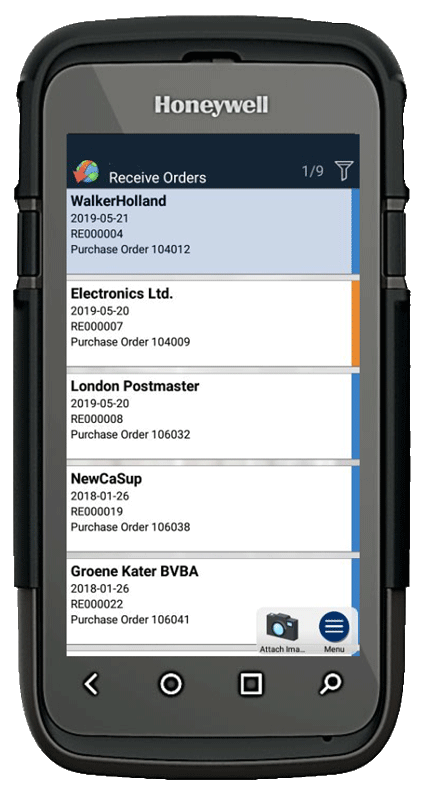 Efficiently Receiving Items | Mobile WMS BC/NAV Features