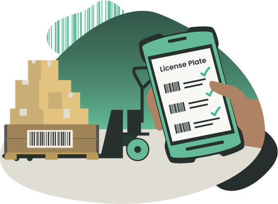 License Plate | Mobile WMS BC Features