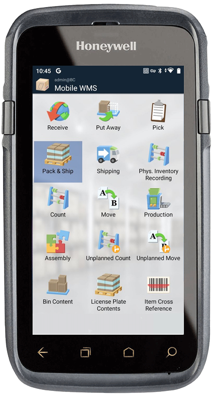 Pack & Ship | Mobile WMS BC/NAV Features
