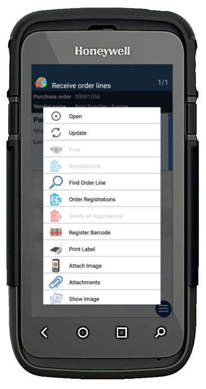 Print Labels from the Mobile Unit | Mobile WMS FO/AX Features