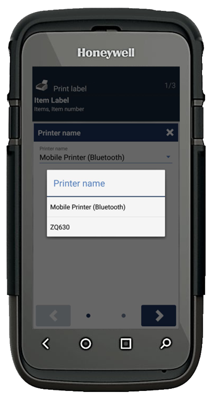 Print Labels from the Mobile Unit | Mobile WMS FO/AX Features