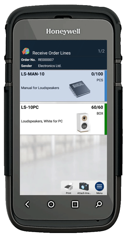 Efficiently Receiving Items | Mobile WMS BC/NAV Features