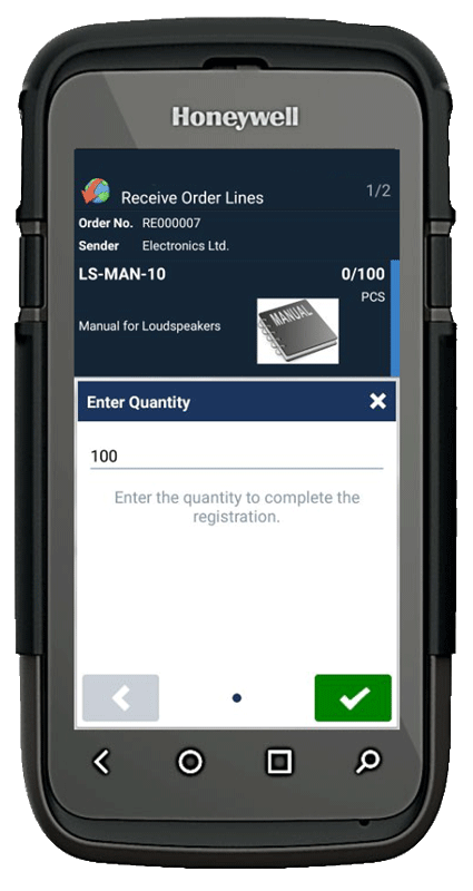 Efficiently Receiving Items | Mobile WMS BC/NAV Features