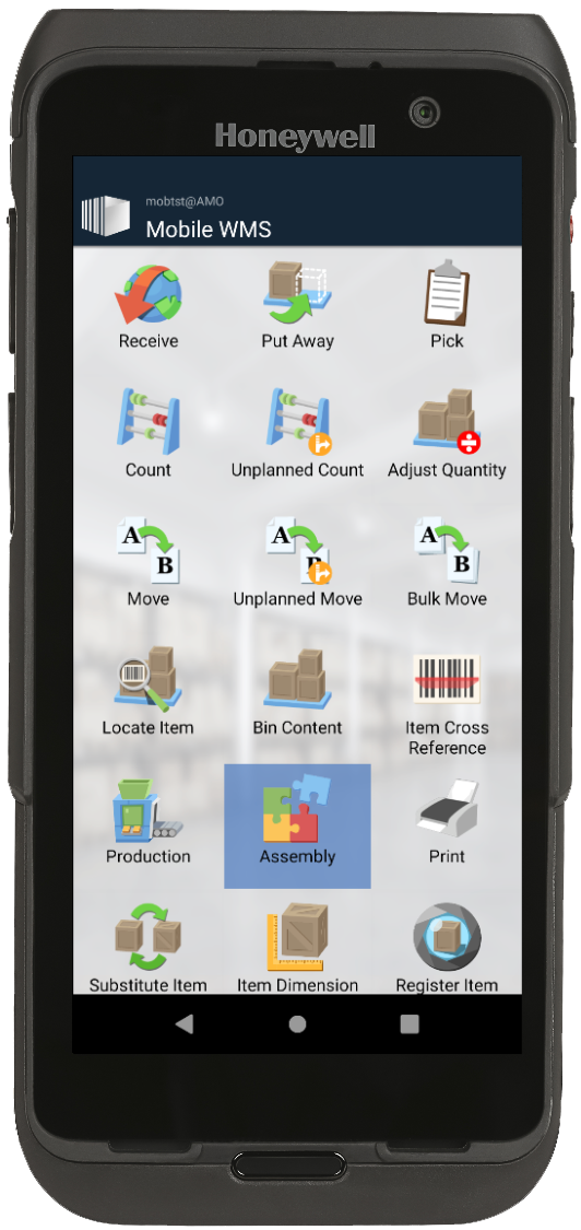 Assembly | Mobile WMS BC/NAV Features