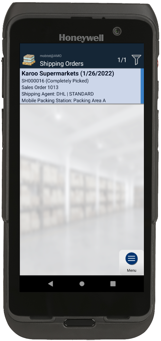 Pack & Ship | Mobile WMS BC/NAV Features